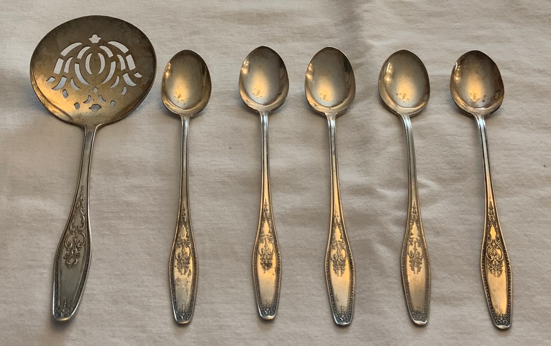 National Silver Company “twenty” E.P.N.S. (silver Plate) 5 Iced Tea ...