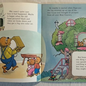 The Berenstain Bears and Too Much TV by Stan and Jan Berenstain Vintage ...