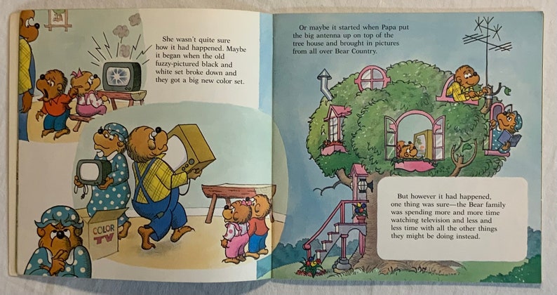 The Berenstain Bears and Too Much TV by Stan and Jan Berenstain Vintage ...