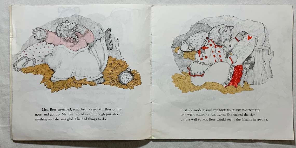 The Valentine Bears by Eve Bunting Pictures by Jan Brett - Etsy