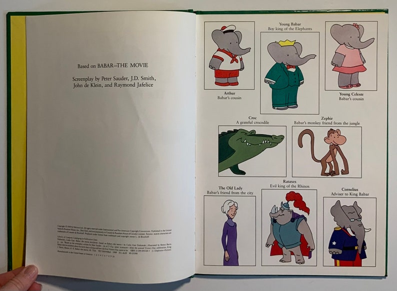 Babar the Movie Storybook Storybook Adaptation by Cathy East Dubowski ...