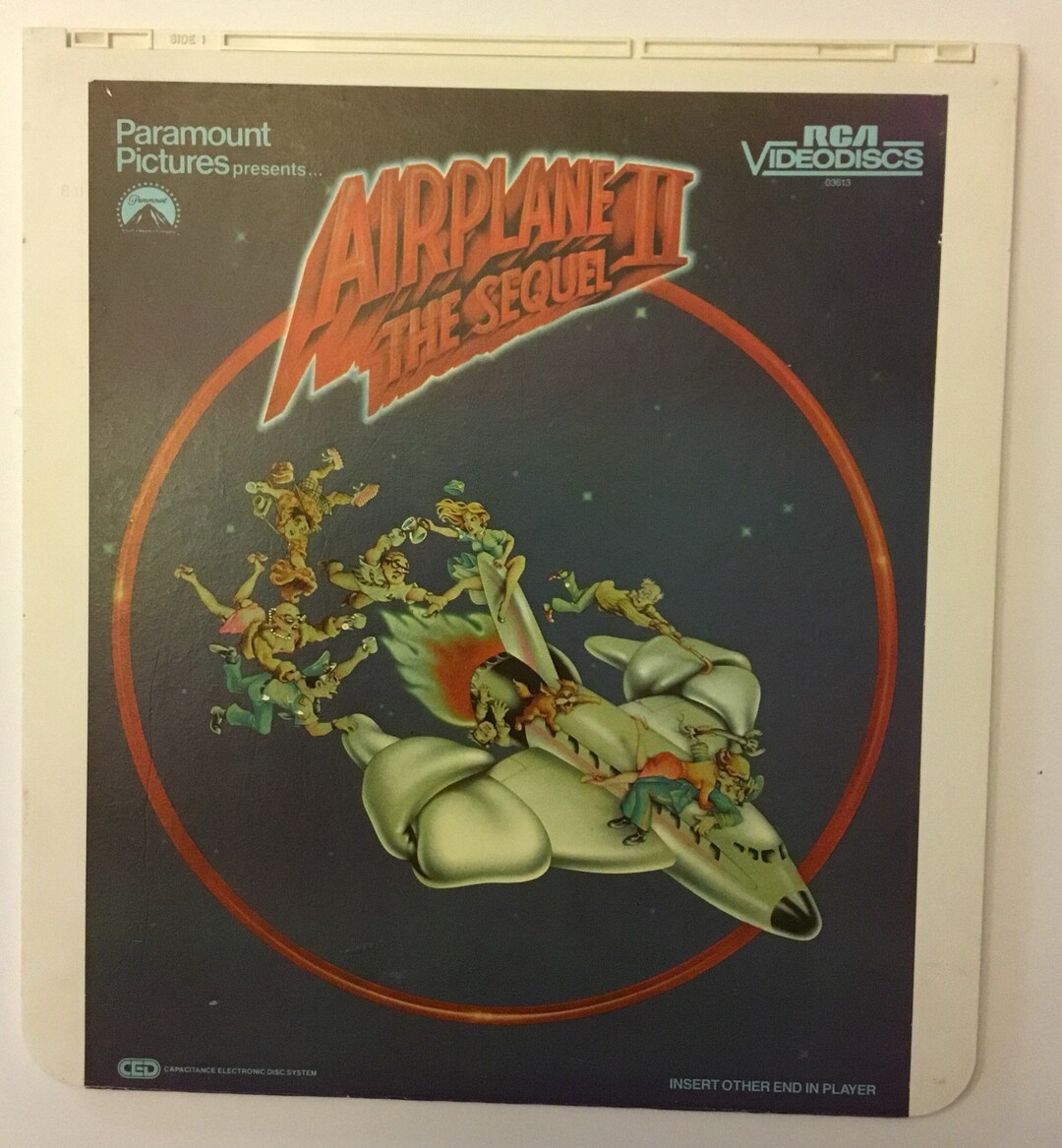 Airplane II the Sequel Vintage Videodisc Capacitance Electronic Disc ...