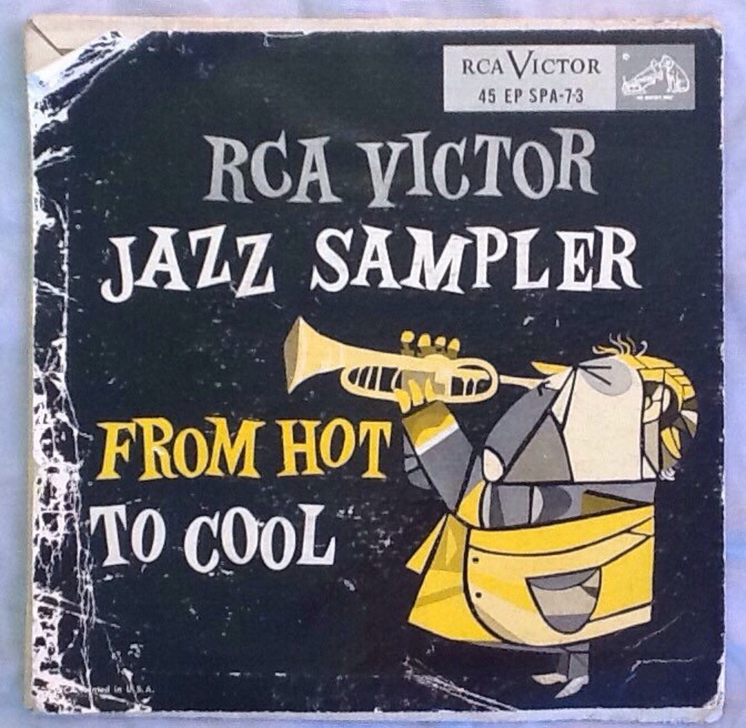 RCA Victor Jazz Sampler From Hot to Cool 45 1954 Vintage Vinyl Record ...