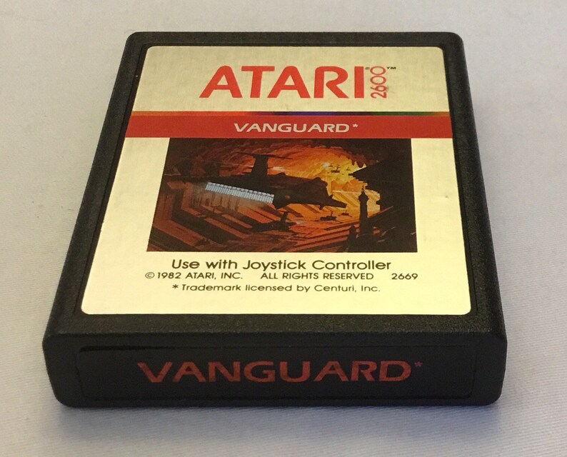Vintage Atari Game Vanguard 1982 | Etsy