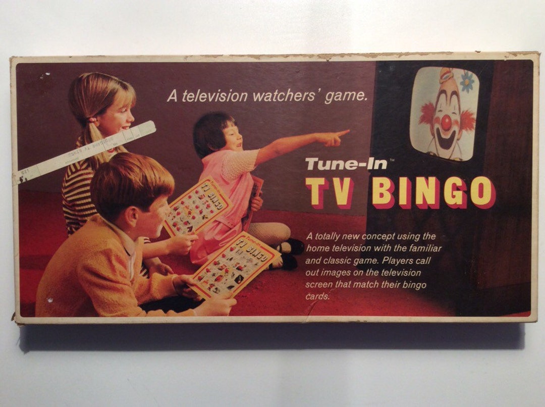 Tune in TV Bingo Game Vintage Board Game by Selchow & Righter Company ...
