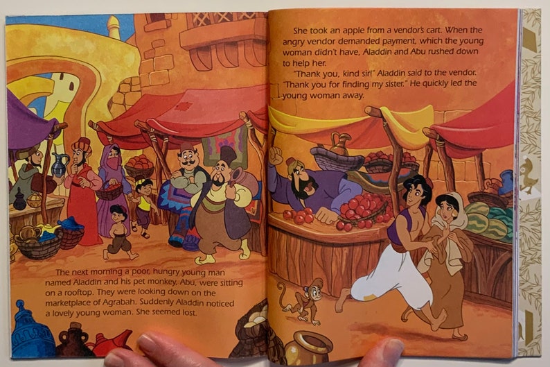 Disney’s Aladdin Adapted by Karen Kreider and Illustrated by Darrell ...