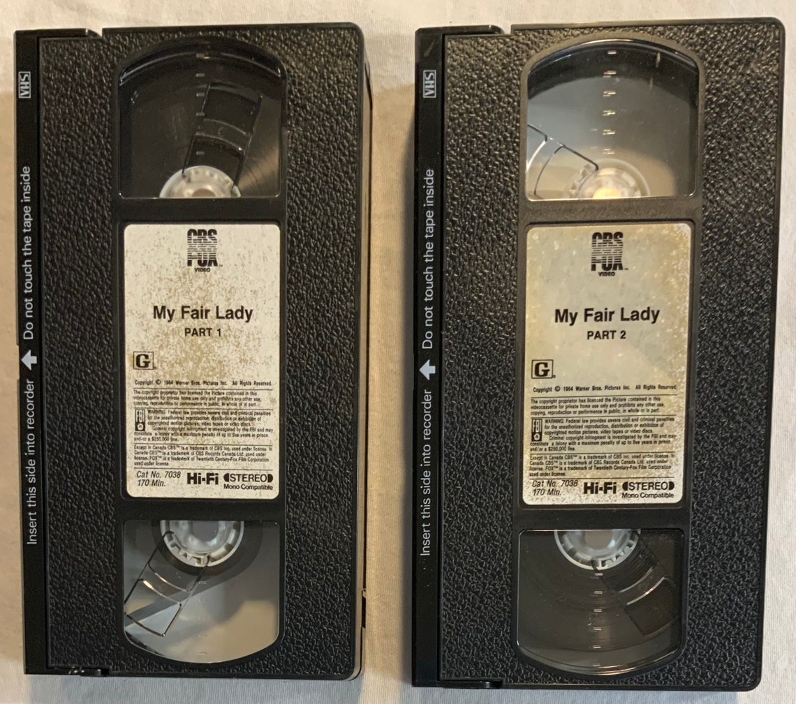 My Fair Lady 1964 CBS Fox Video VHS Tape Audrey Hepburn Rex - Etsy