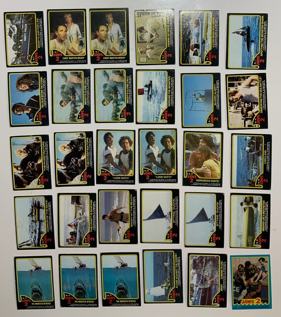 Jaws 2 the Movie Trading Cards Universal City Studios 29 Cards | Etsy