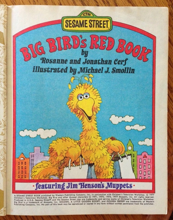 Sesame Street Big Bird Books