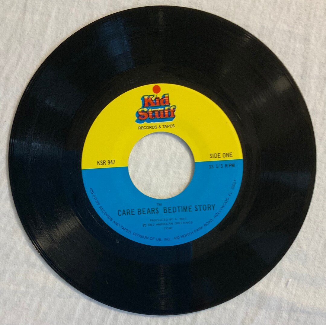 Care Bears Bedtime Story Kid Stuff Book and Record Vintage Vinyl Record ...