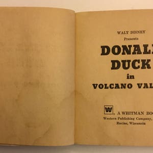 Donald Duck in Volcano Valley Vintage Big Little Book 1973 - Etsy