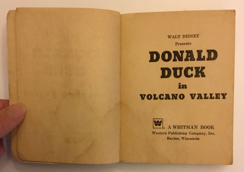 Donald Duck in Volcano Valley Vintage Big Little Book 1973 - Etsy
