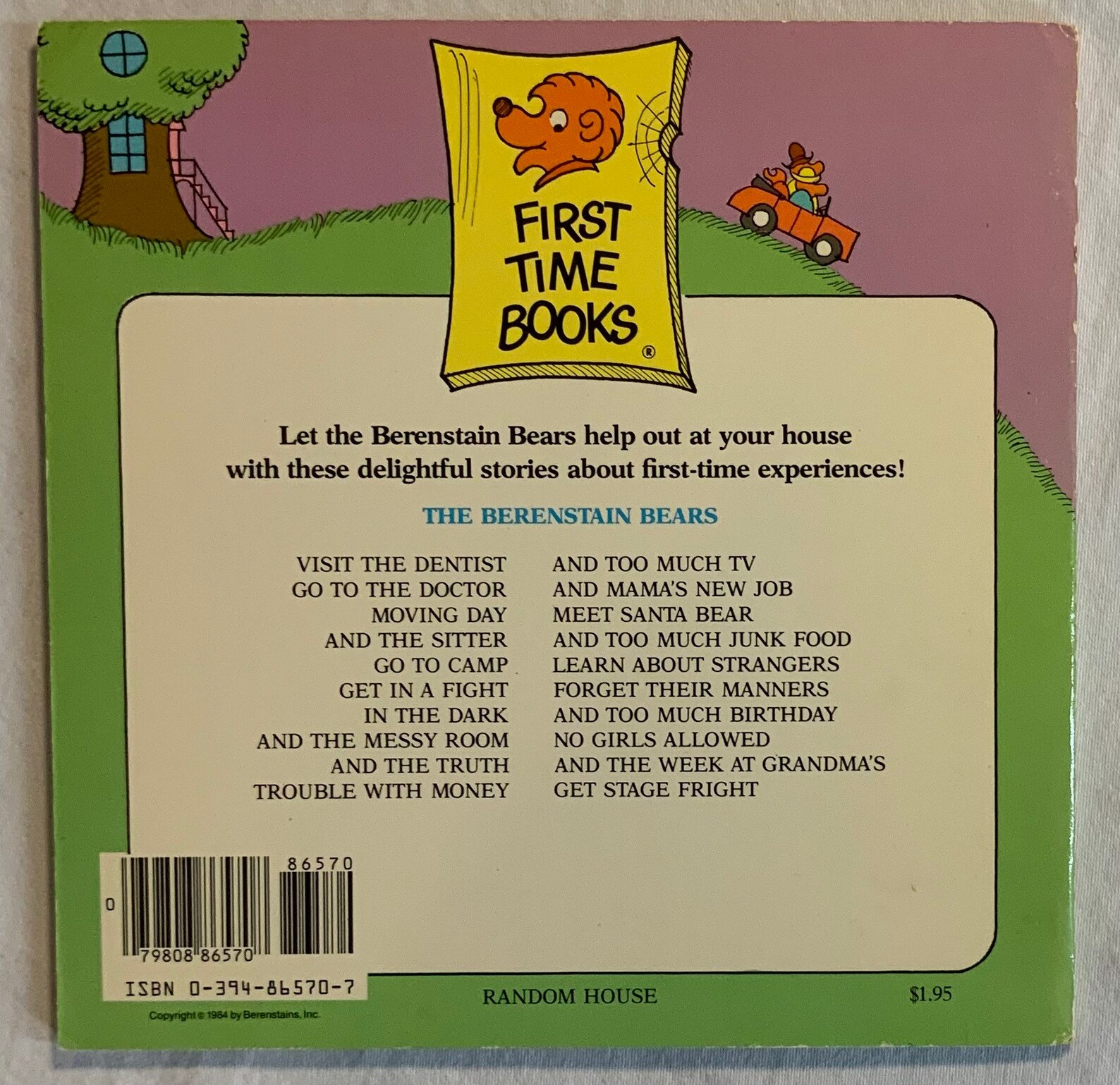 The Berenstain Bears and Too Much TV by Stan and Jan Berenstain Vintage ...