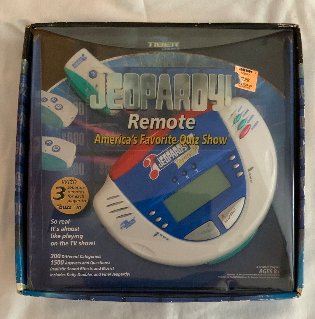 Jeopardy Remote Vintage Electronic Game Tiger 2002 - Etsy
