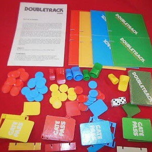 Doubletrack Game Vintage Board Game by Milton Bradley 1981 - Etsy