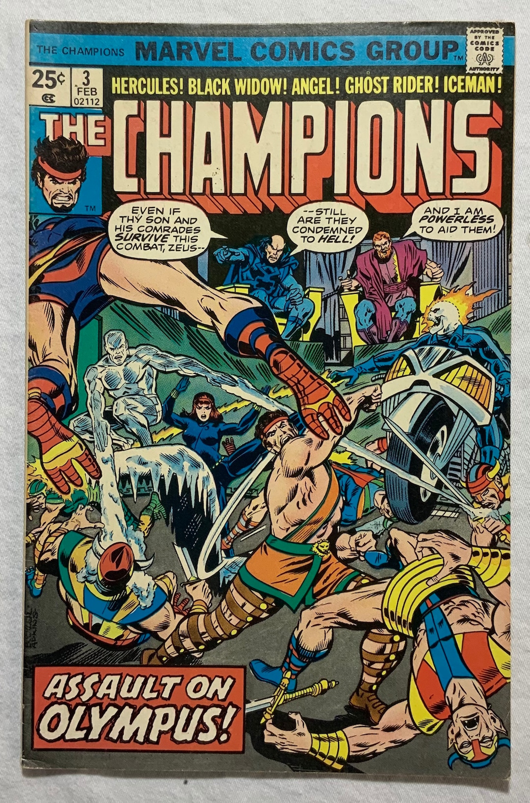 Marvel Comics Group the Champions (hercules, Black Widow, Angel, Ghost ...
