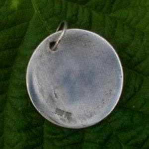 Silver Celtic Ogham Pendant Saille willow Nature Pendant - Etsy