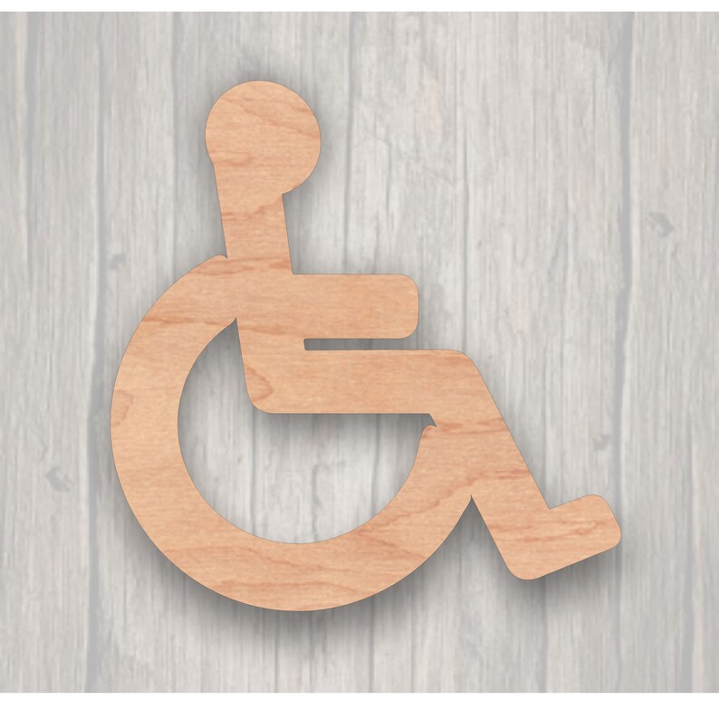 Handicap Symbol. Unfinished Wood Cutout. Wood Cutout. Laser - Etsy
