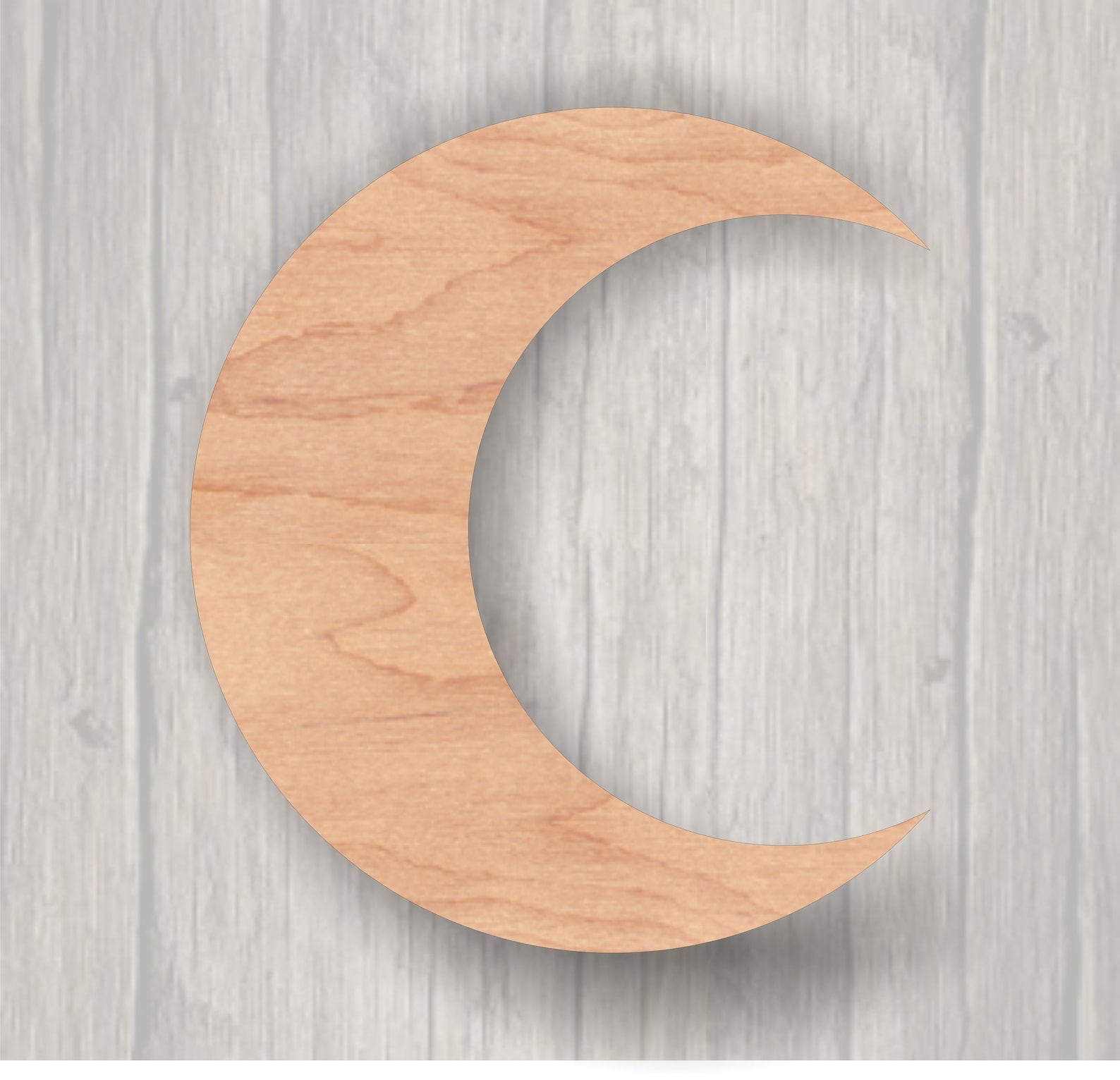 Crescent Moon. Unfinished Wood Cutout. Wood Cutout. Laser - Etsy