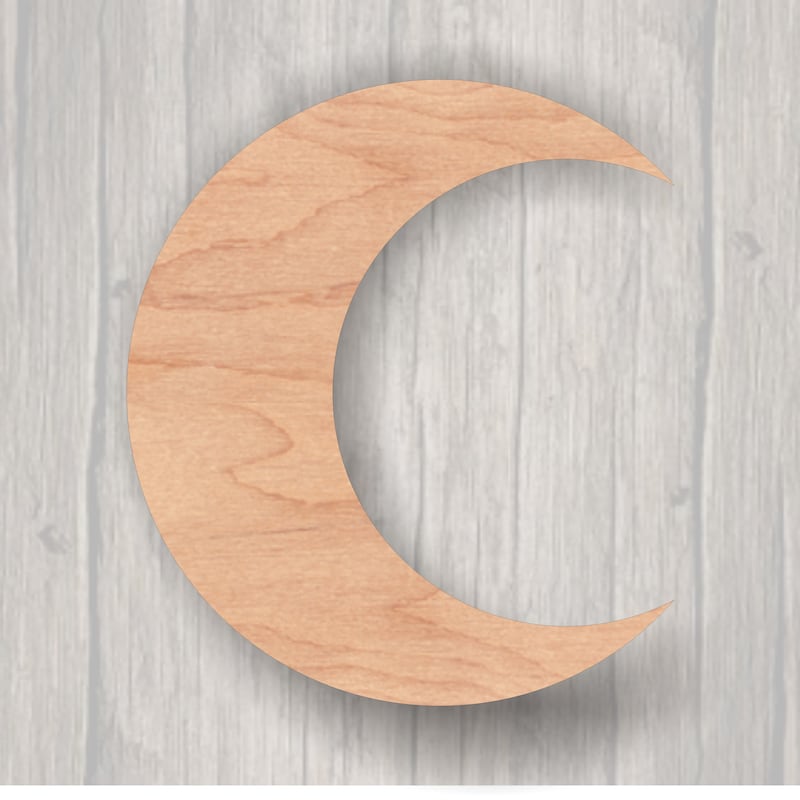 Moon Wooden Blank - Etsy