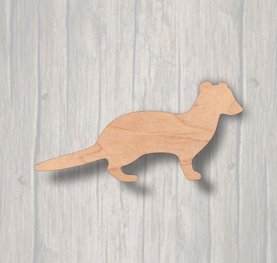 Weasel. Unfinished wood cutout. Laser Cutout. Wreath Accent. | Etsy