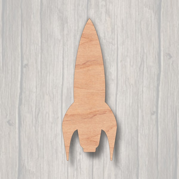 Wood Rocket Ship to Paint - Etsy