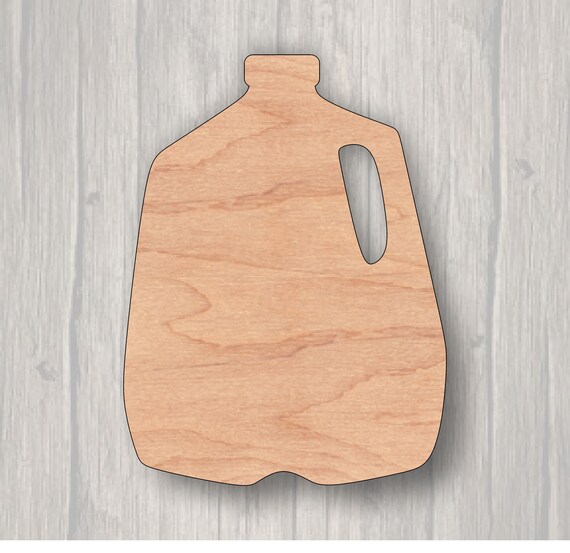 Milk Jug. Unfinished Wood Cutout Wood Cutout. Laser Cutout. | Etsy