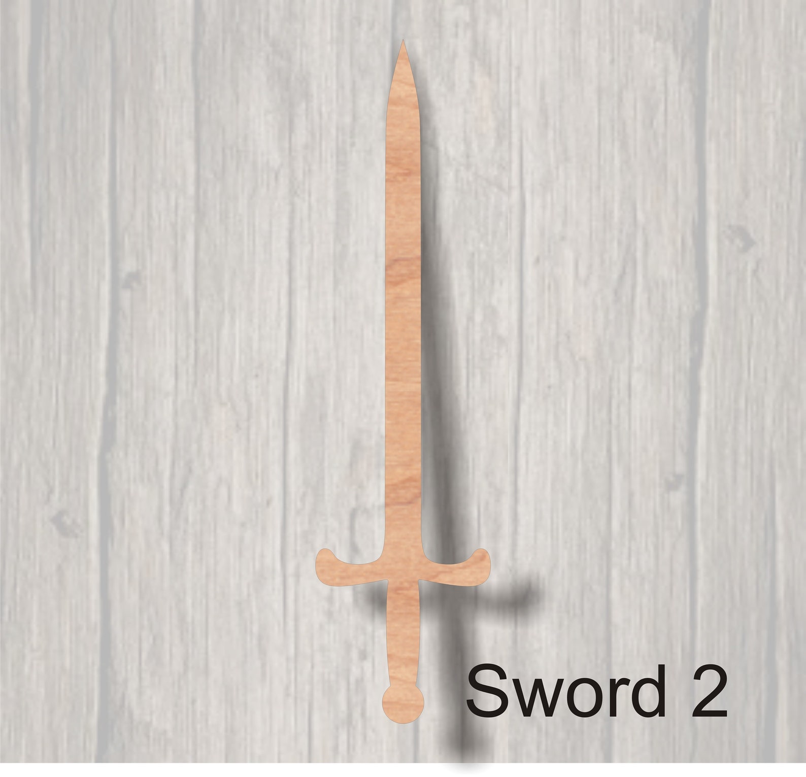 Sword. Unfinished Wood Cutout. Wood Cutout. Laser Cutout. Wood - Etsy