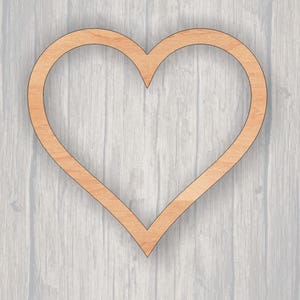 Heart Frame. Wood Cutout. Laser Cutout. Wood Sign. Unfinished | Etsy