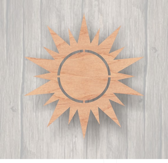 Sun. Unfinished Wood Cutout. Wood Cutout. Laser Cutout. Wood - Etsy