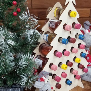 Tipsy Tree Mini Wine Bottle Advent Calendar - Etsy