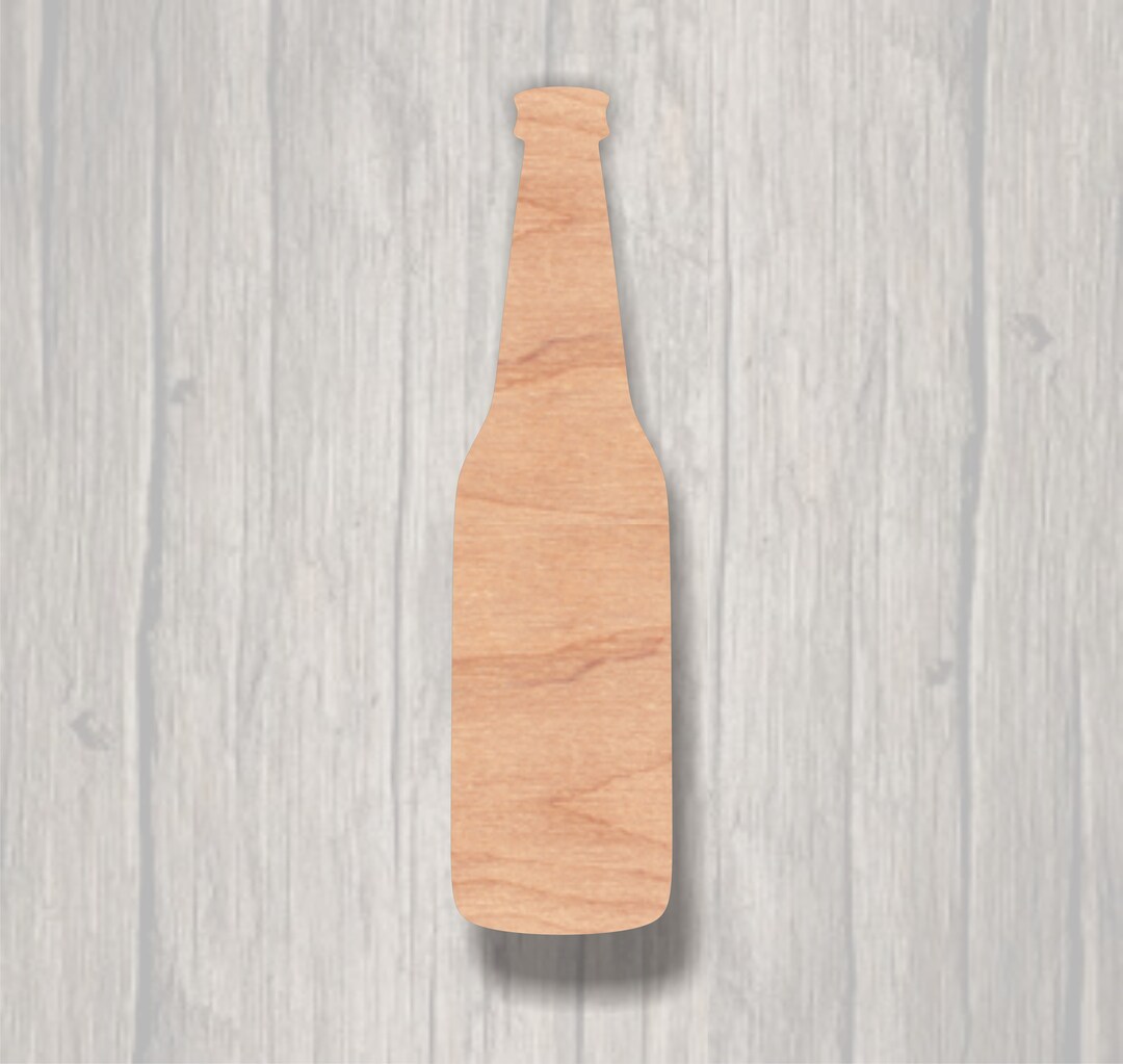 Beer Bottle. Unfinished Wood Cutout. Wood Cutout. Laser Cutout. Wood ...