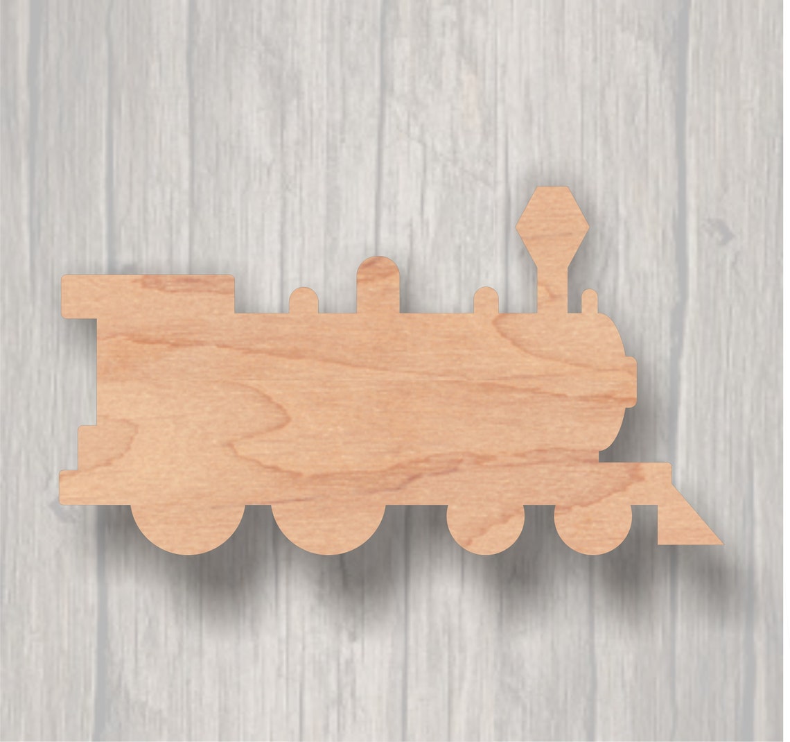 Train. Unfinished Wood Cutout. Wood Cutout. Laser Cutout. Wood - Etsy