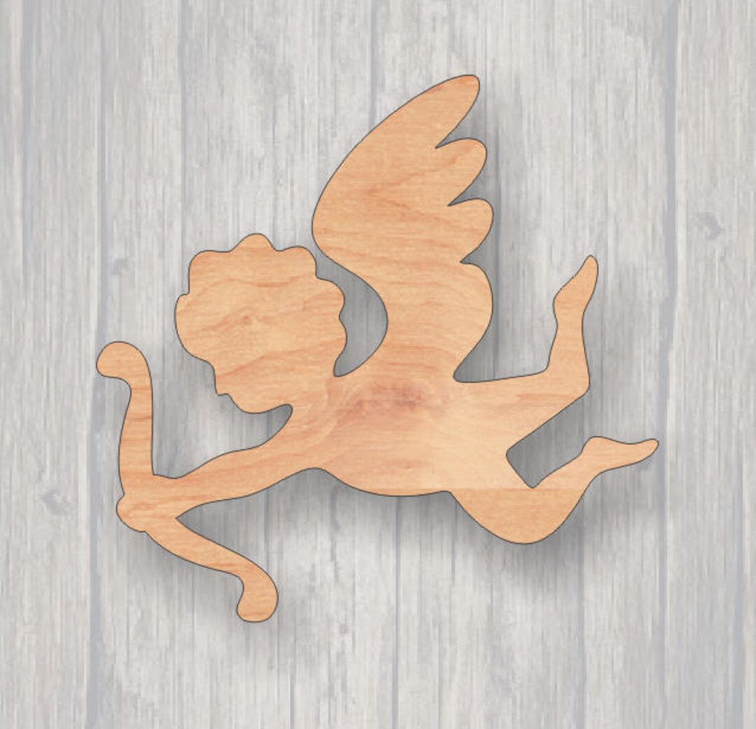 Cupid. Wood Cutout. Laser Cutout. Wood Sign. Unfinished Wood Cutout ...