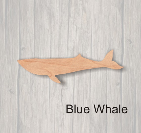 Materials Unfinished Wooden Birch Blue Whale Shape Cut Out For Craft ...