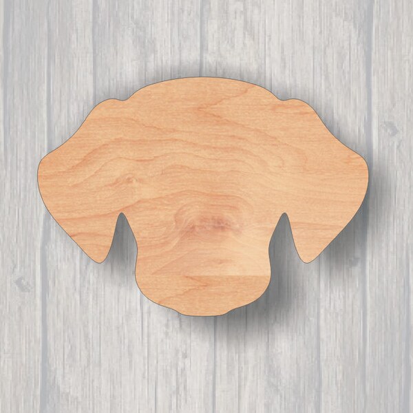 Wood Dog Face Cutout - Etsy