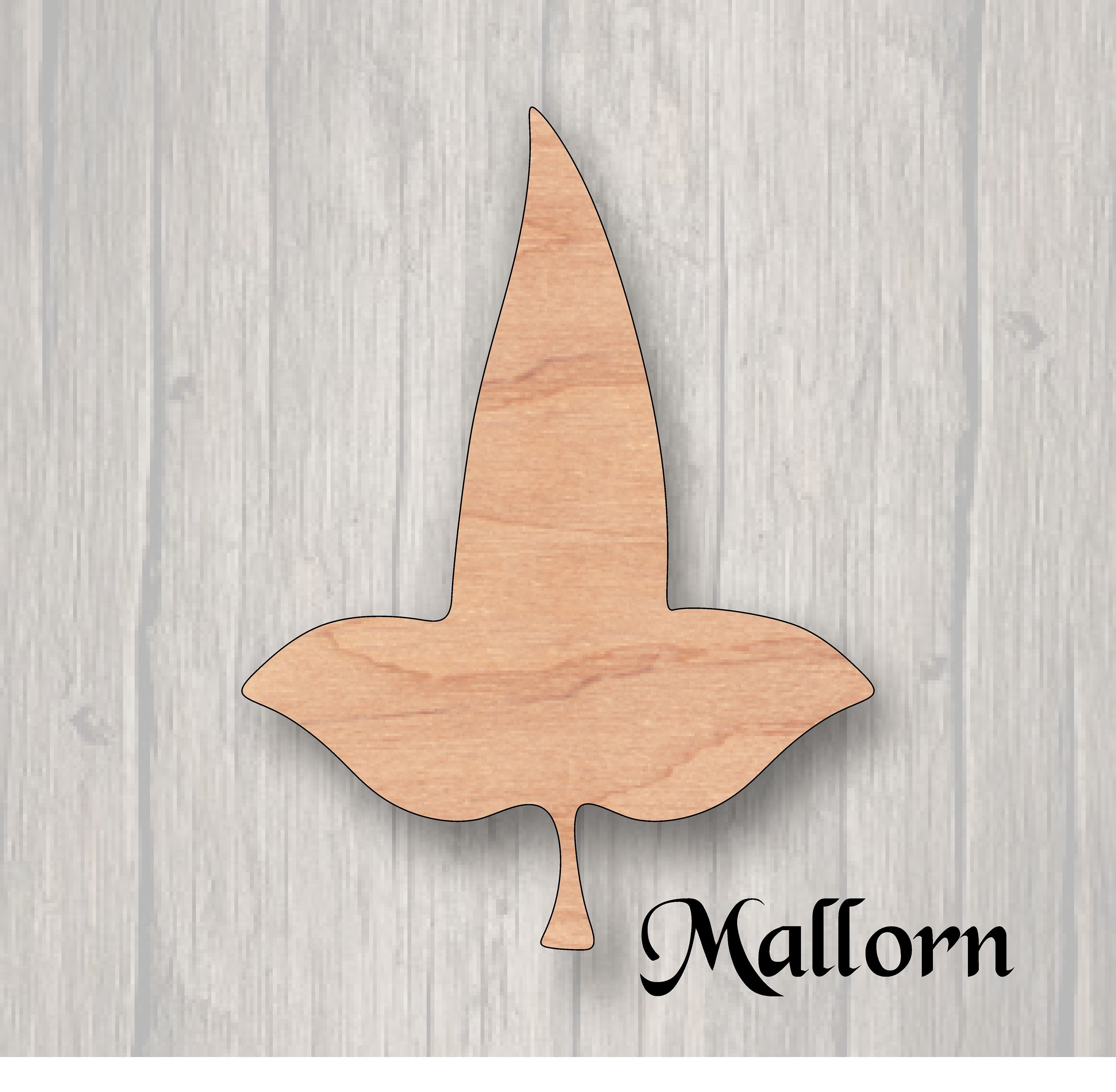 Mallorn Leaf. Unfinished Wood Cutout Wood Cutout. Laser | Etsy