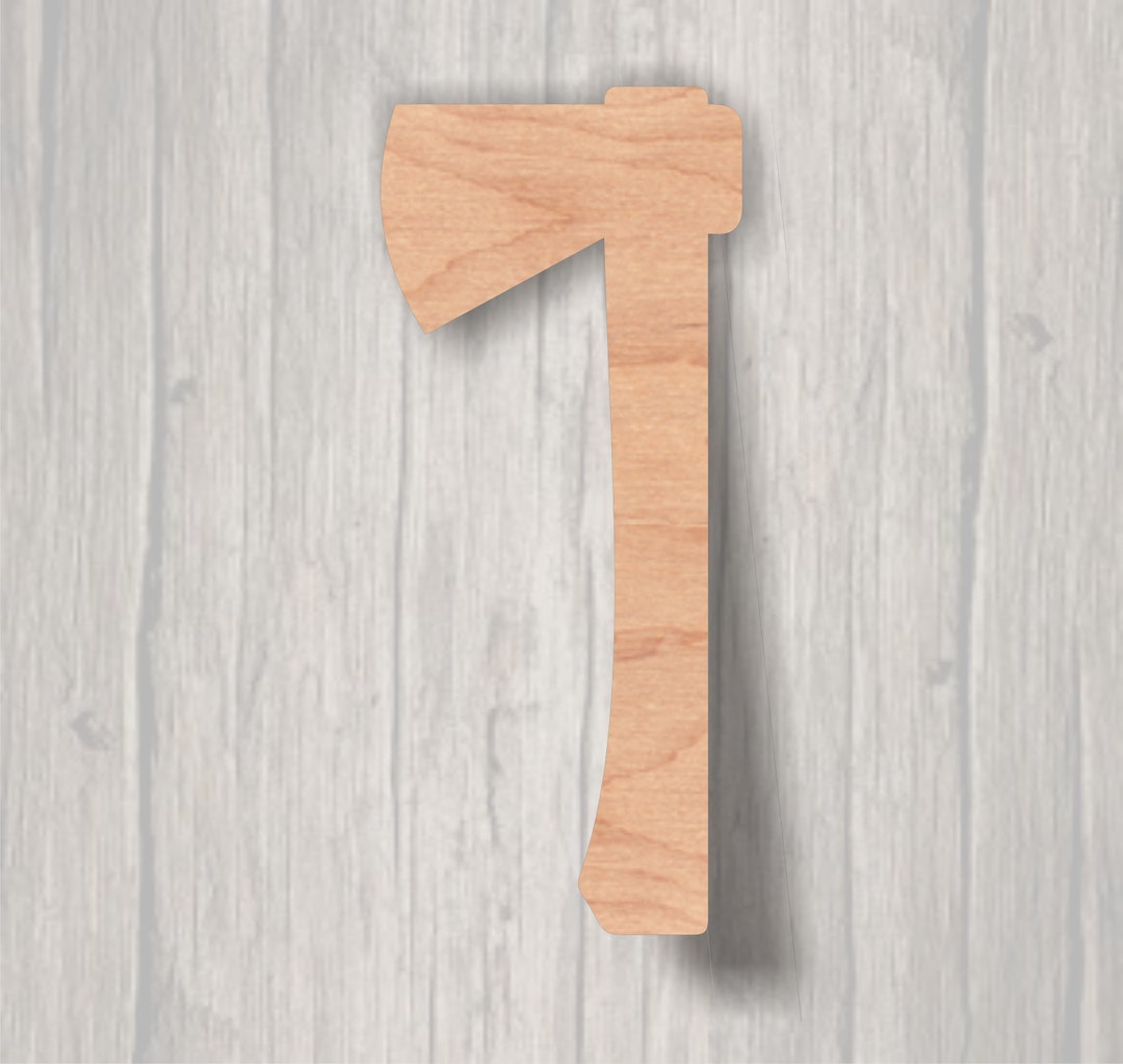 Axe. Unfinished Wood Cutout. Wood Cutout. Laser Cutout. Wood - Etsy