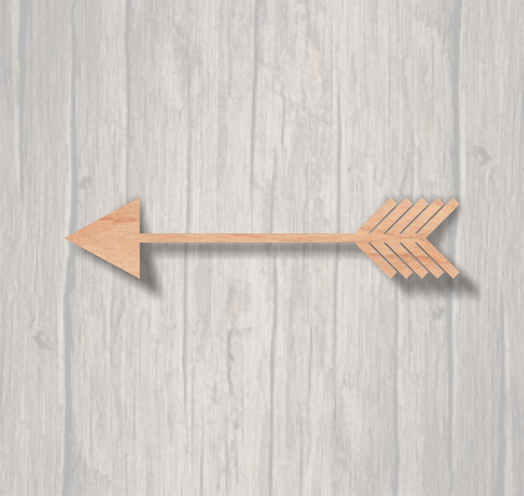 Arrow. Unfinished Wood Cutout. Wood Cutout. Laser Cutout. Wood Sign ...
