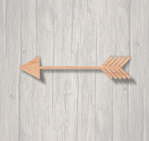 Arrow. Unfinished Wood Cutout. Wood Cutout. Laser Cutout. Wood - Etsy