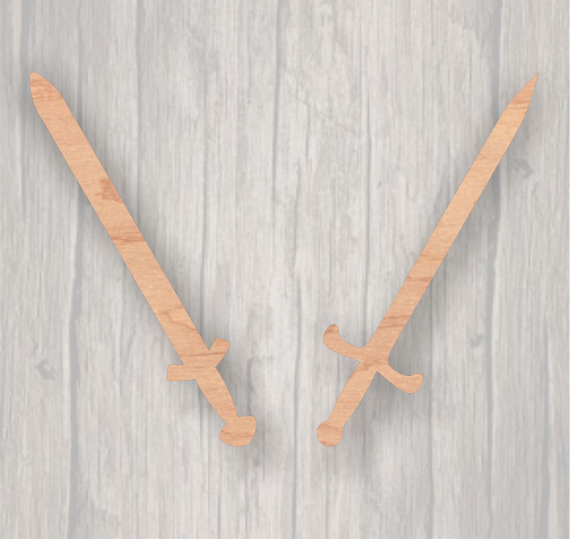Sword. Unfinished Wood Cutout. Wood Cutout. Laser Cutout. Wood - Etsy