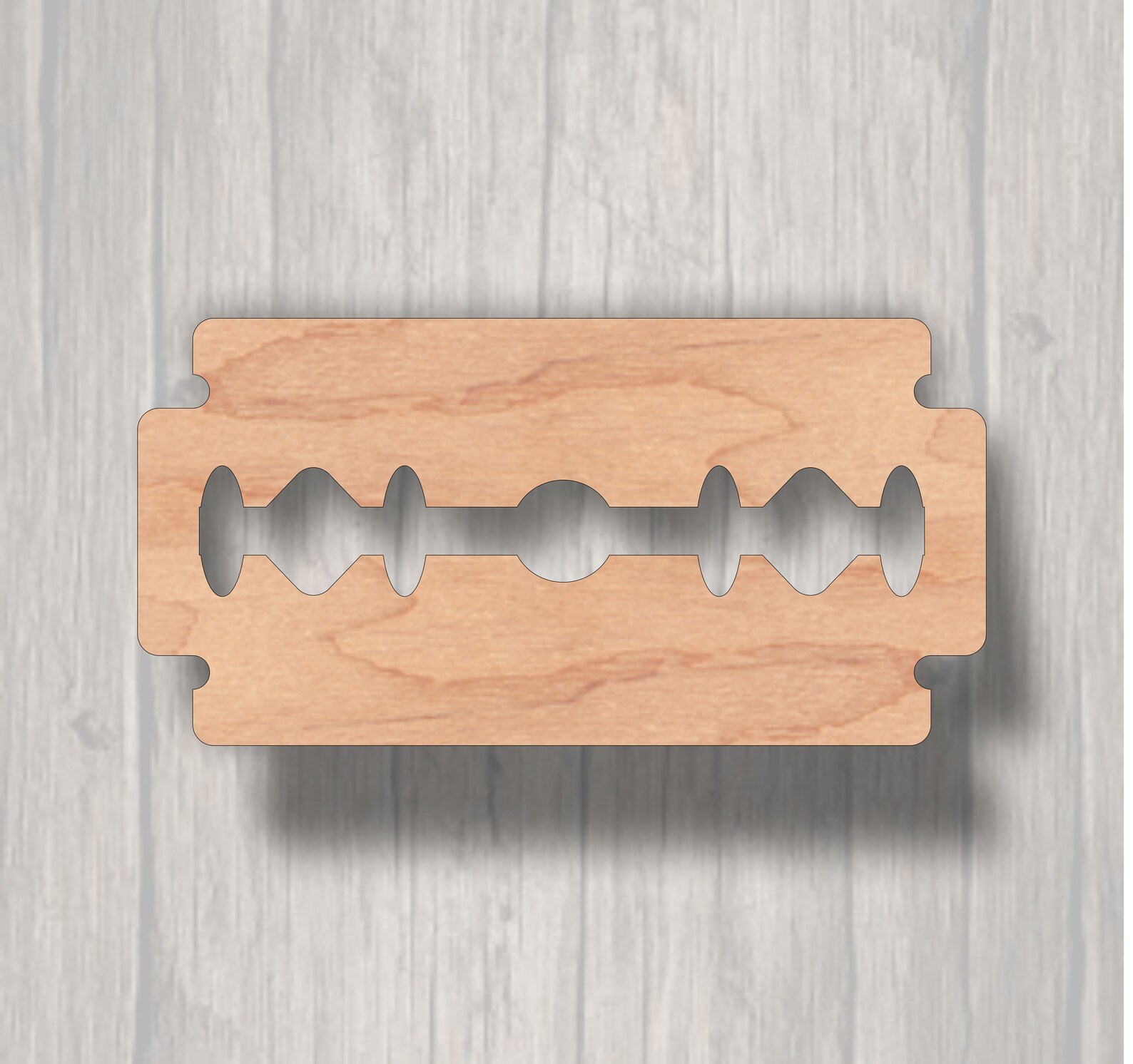 Razor Blade. Unfinished Wood Cutout. Laser Cutout. Wreath | Etsy