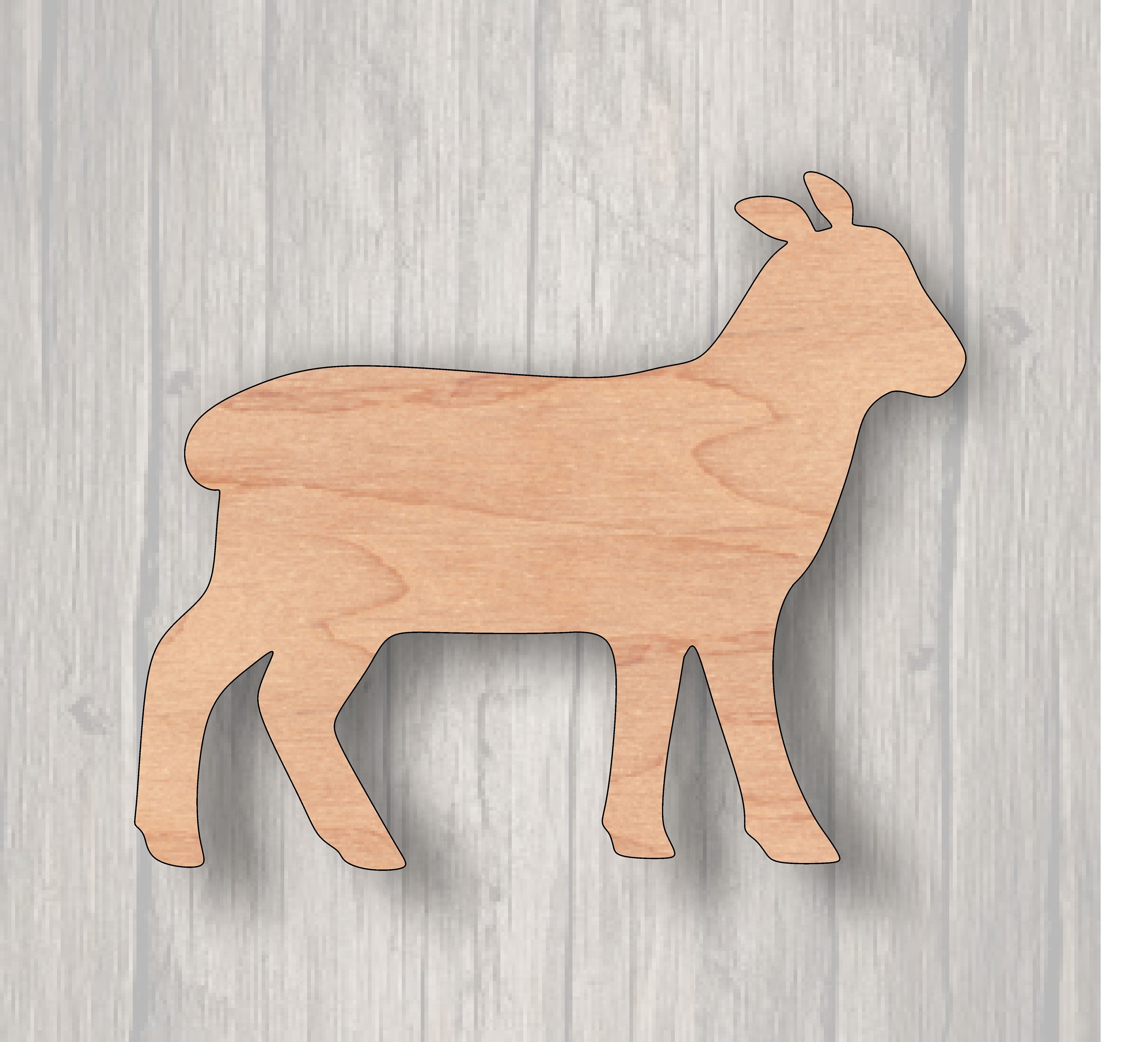 Lamb. Unfinished wood cutout. Wood cutout. Laser Cutout. Wood | Etsy