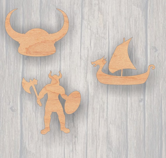 Viking. Unfinished Wood Cutout Wood Cutout. Laser Cutout. Wood | Etsy