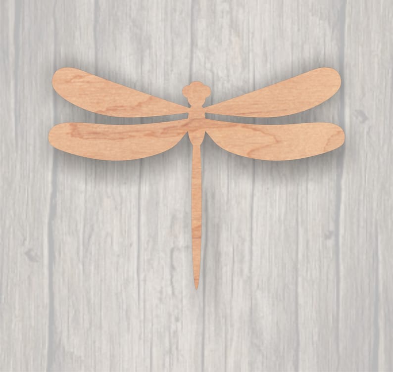 Dragonfly. Unfinished Wood Cutout. Wood Cutout. Laser Cutout. Wood Sign ...