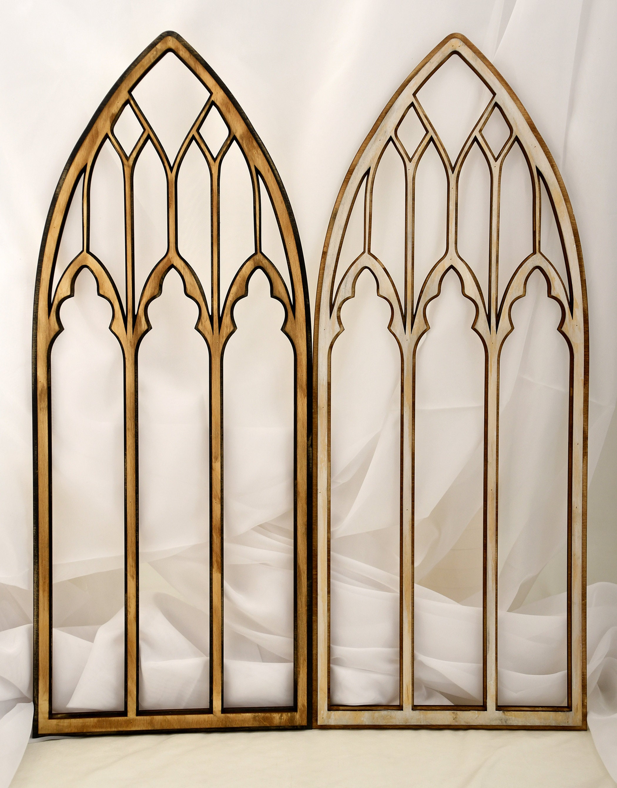 Cathedral Windows Church Windows Vintage-look Wood Window - Etsy UK