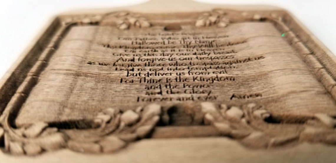 3D Ornaments. Lord's Prayer Ornament. . Laser Engraved. - Etsy