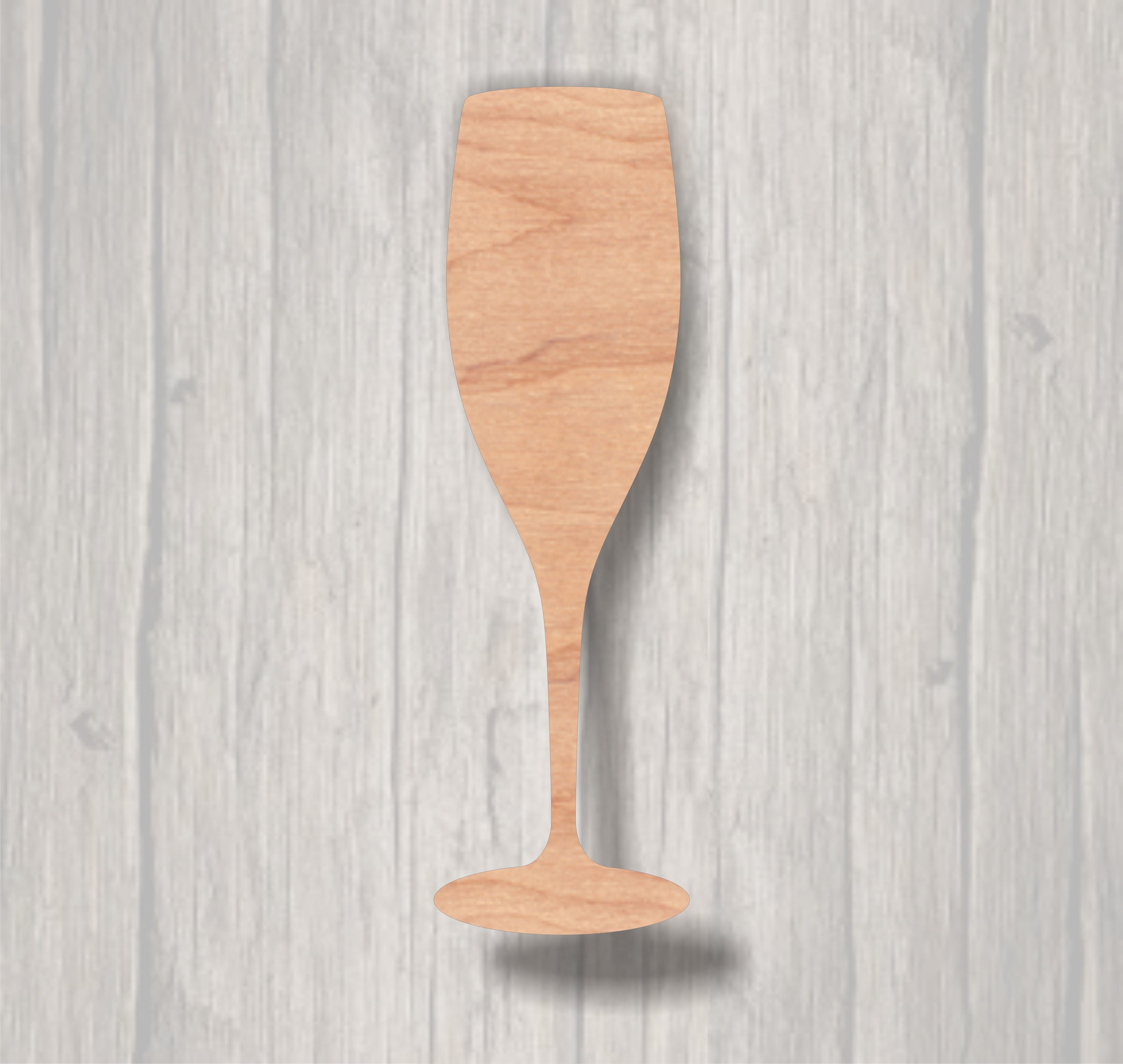 Champagne Glass. Unfinished Wood Cutout. Wood Cutout. Laser | Etsy