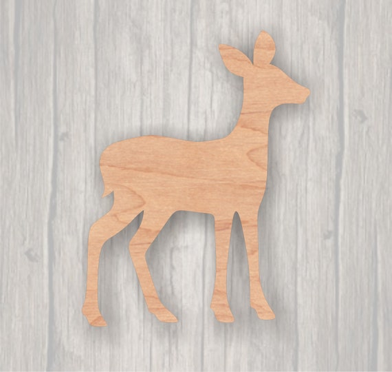 Fawn. Unfinished wood cutout. Wood cutout. Laser Cutout. Wood | Etsy