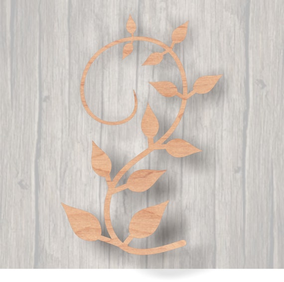 Vine. Unfinished wood cutout Wood cutout. Laser Cutout. Wood | Etsy